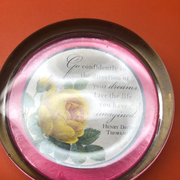 Vintage | Office | Vintage Handblown Glass Paperweight Winspirational ...
